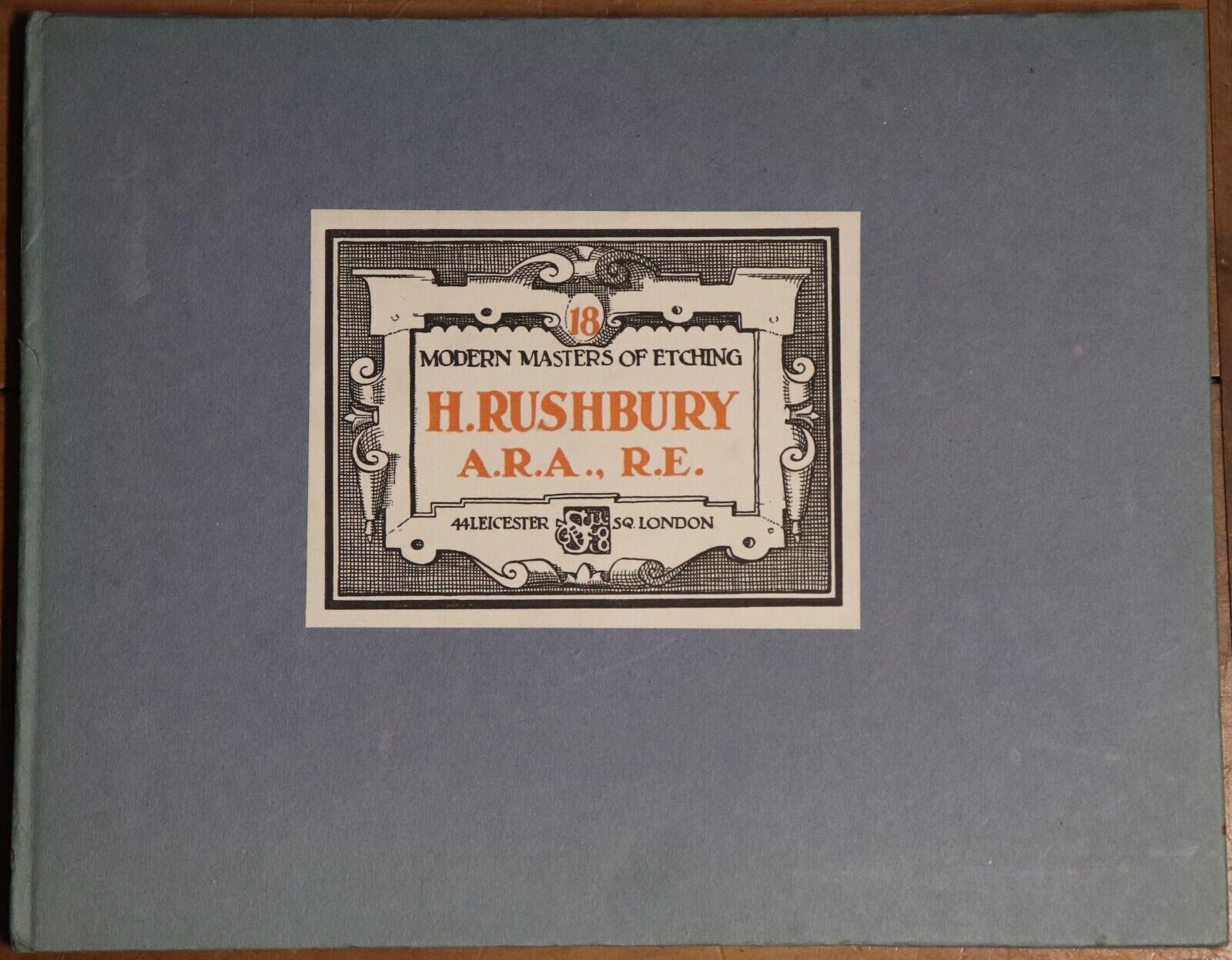 1928 Modern Masters Of Etching: H Rushbury Antique Art History Book ...