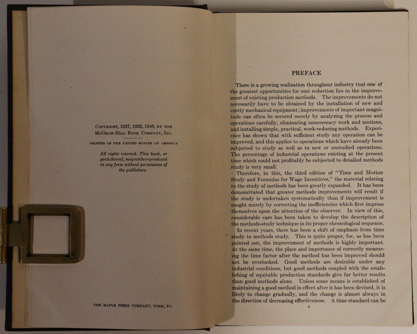 1940 Time & Motion Study: Formulas For Wage Incentives Reference Book ...