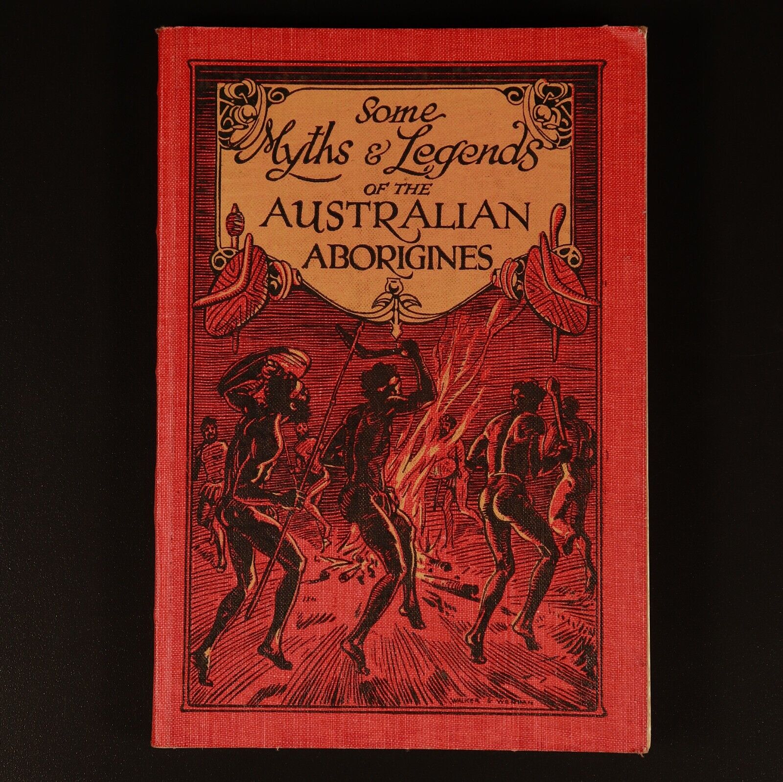 c1928 Myths & Legends of Australian Aborigines Illustrated History Boo ...