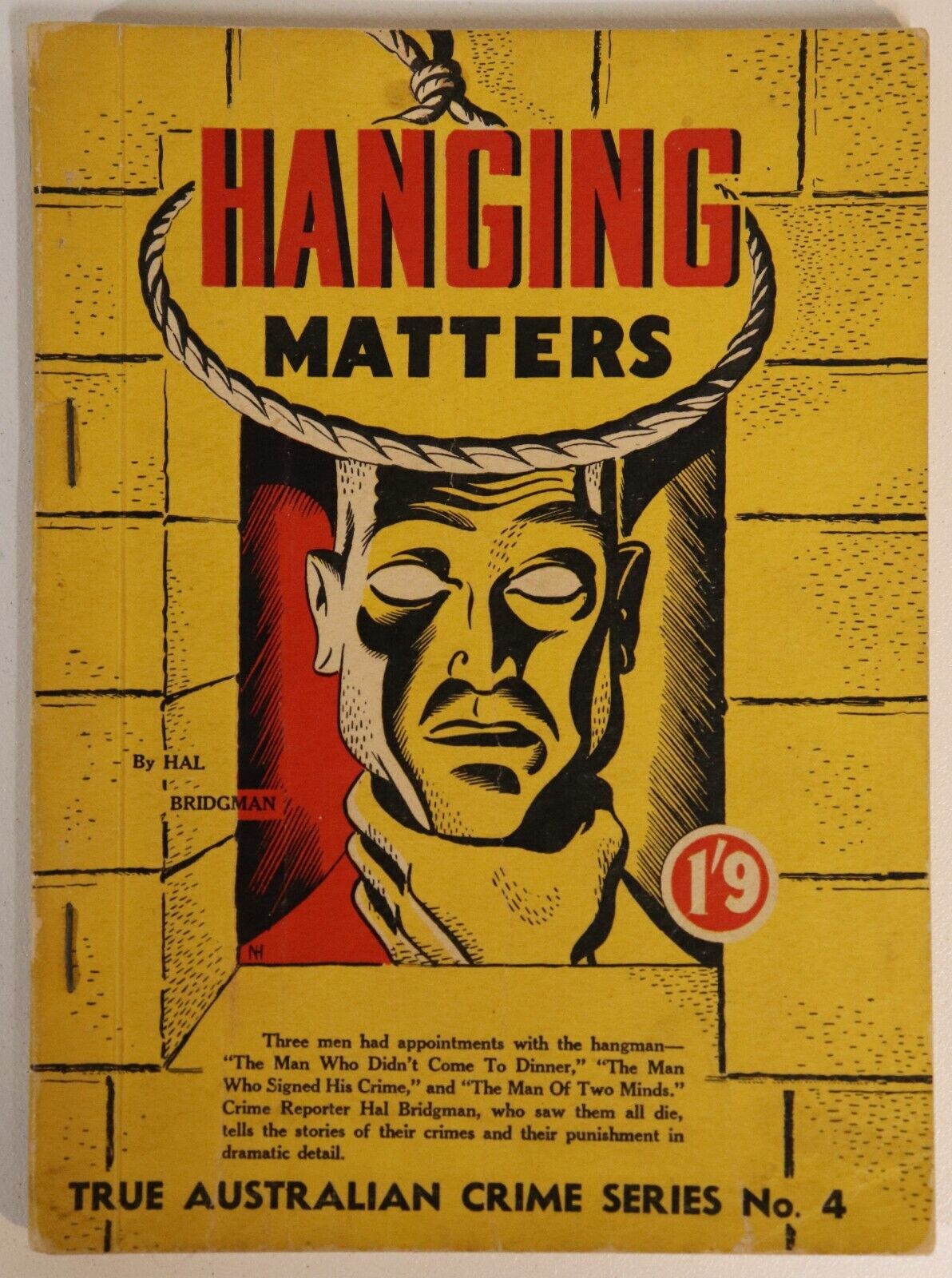 c1948 Hanging Matters by Hal Bridgman Australian Death Penalty True Cr ...
